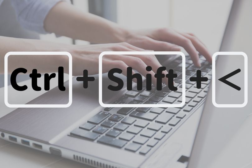 【パワポ】フォントサイズを縮小する『Ctrl+Shift+＜』