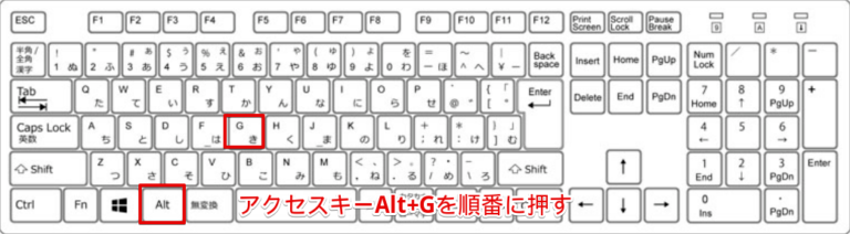 『Alt→G』