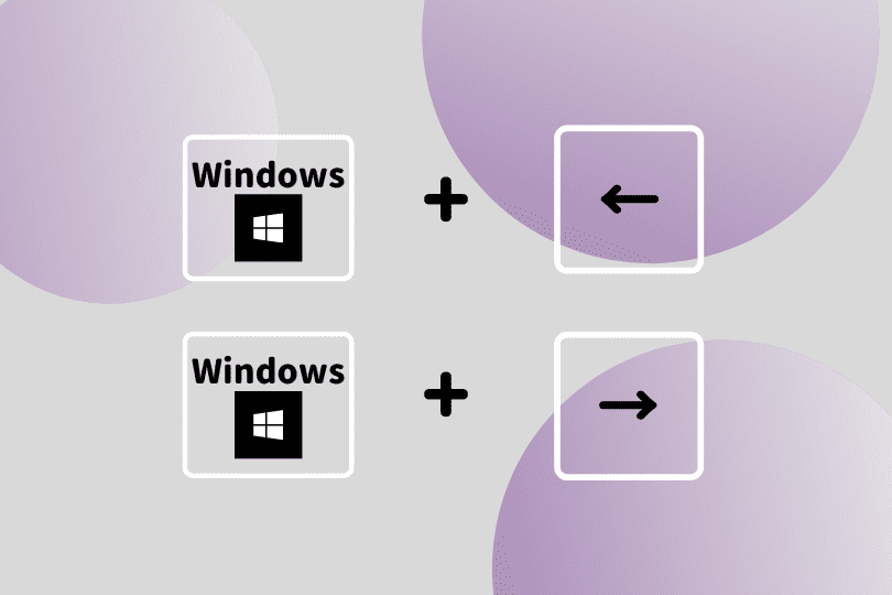 【Windows+←or→】